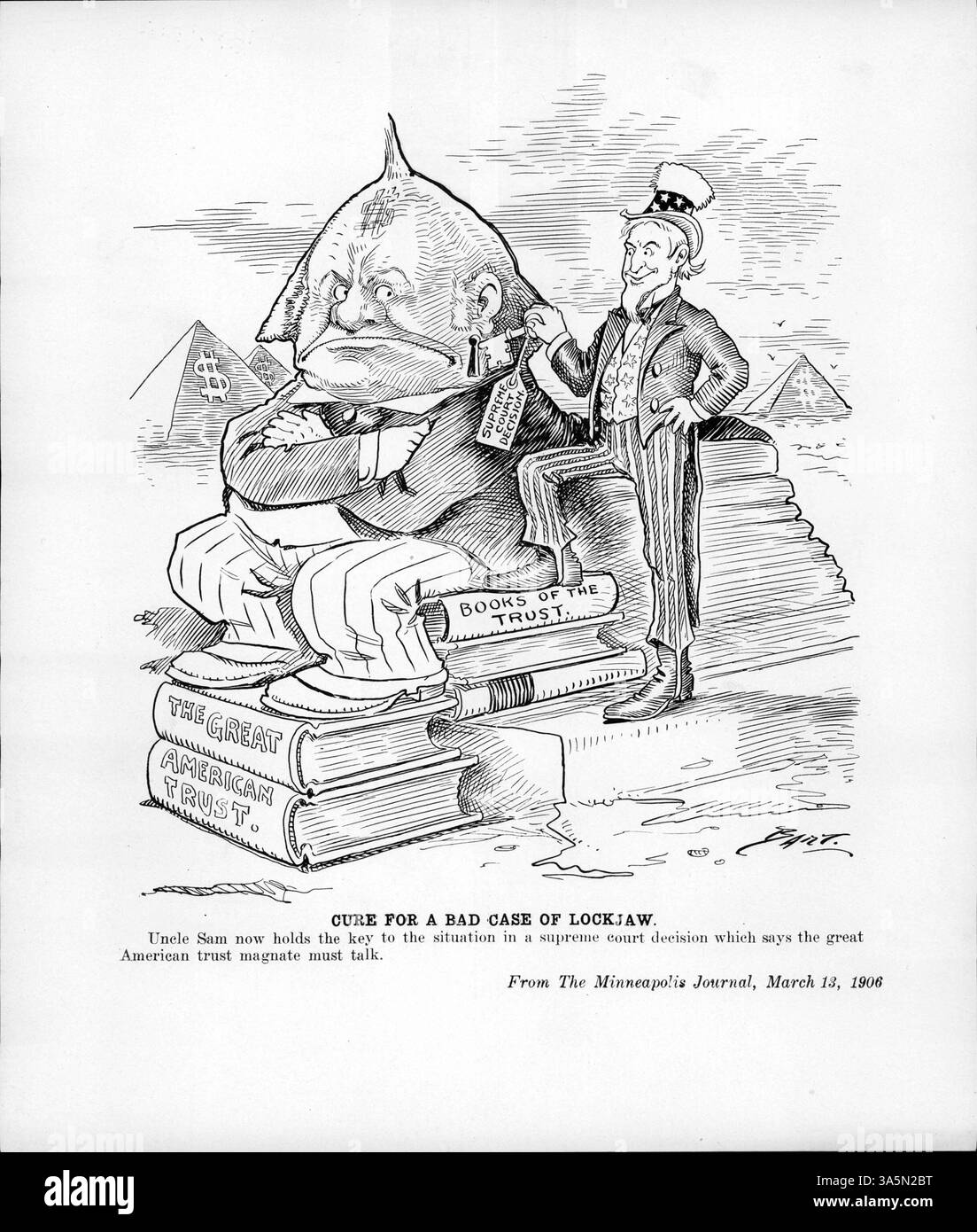 This political cartoon humorously illustrates a Supreme Court ruling ...