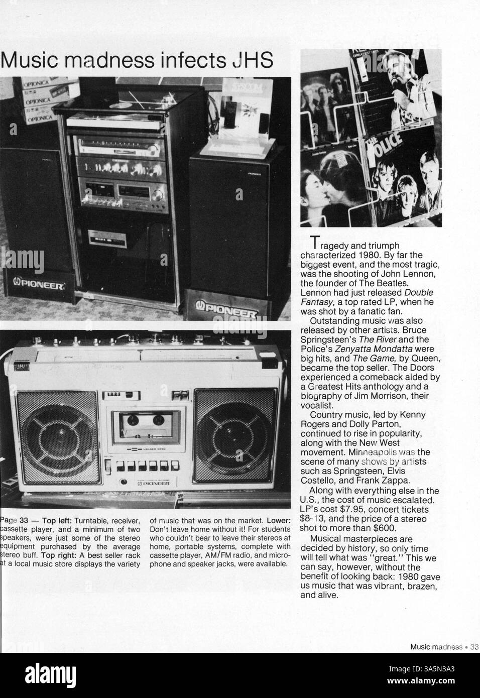 The 1981 'Revolution' yearbook from Jefferson High School documents the ...