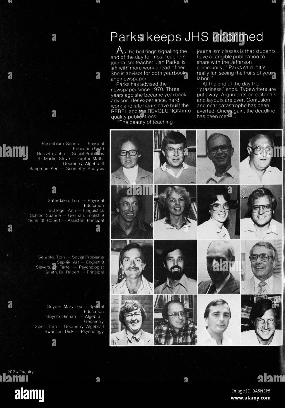 The 1981 'Revolution' yearbook from Jefferson High School documents the ...