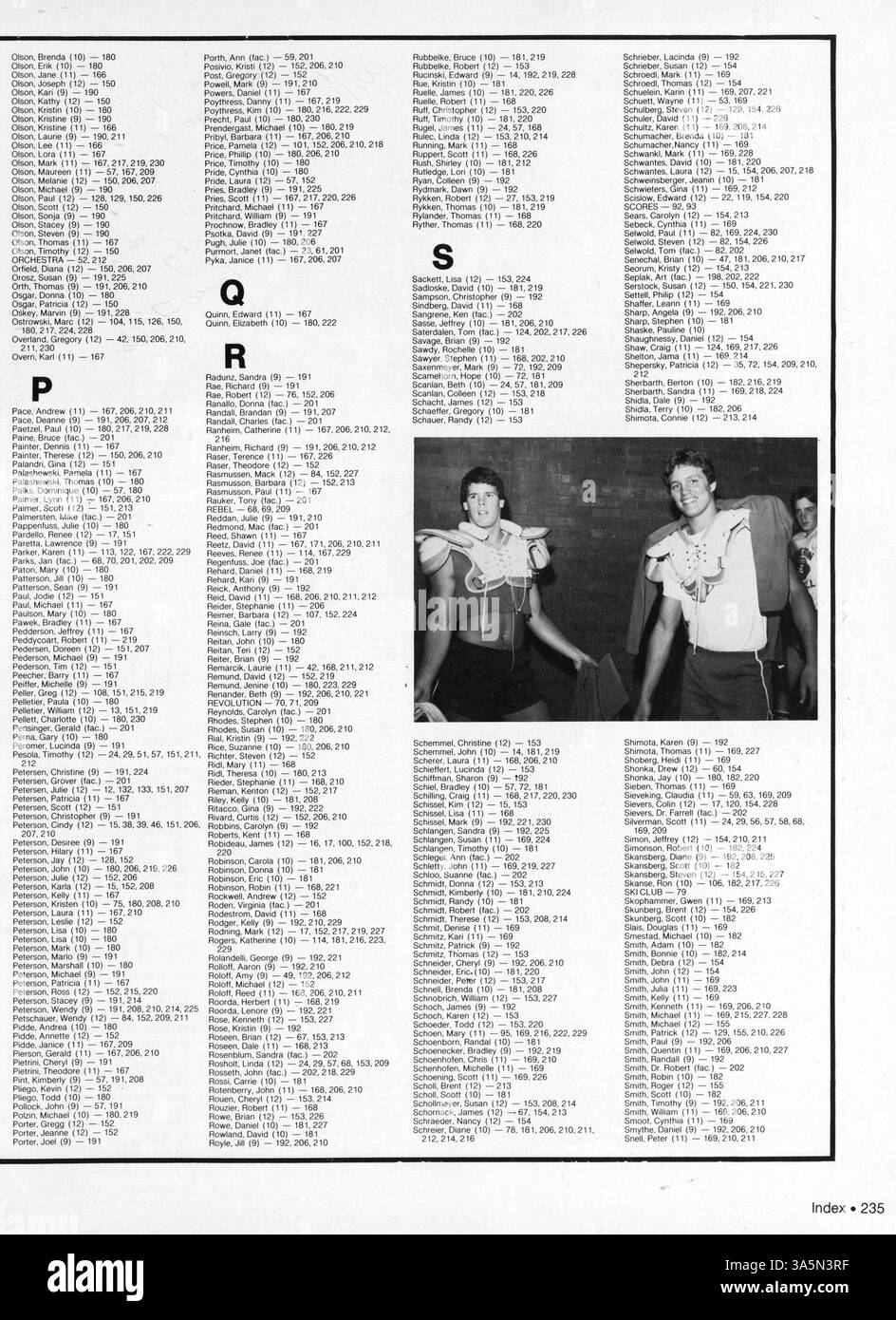The 1981 jefferson high yearbook records the students hi-res stock ...