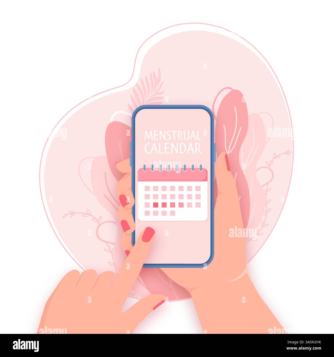 Menstruation period. Female period protection. Vector illustration ...
