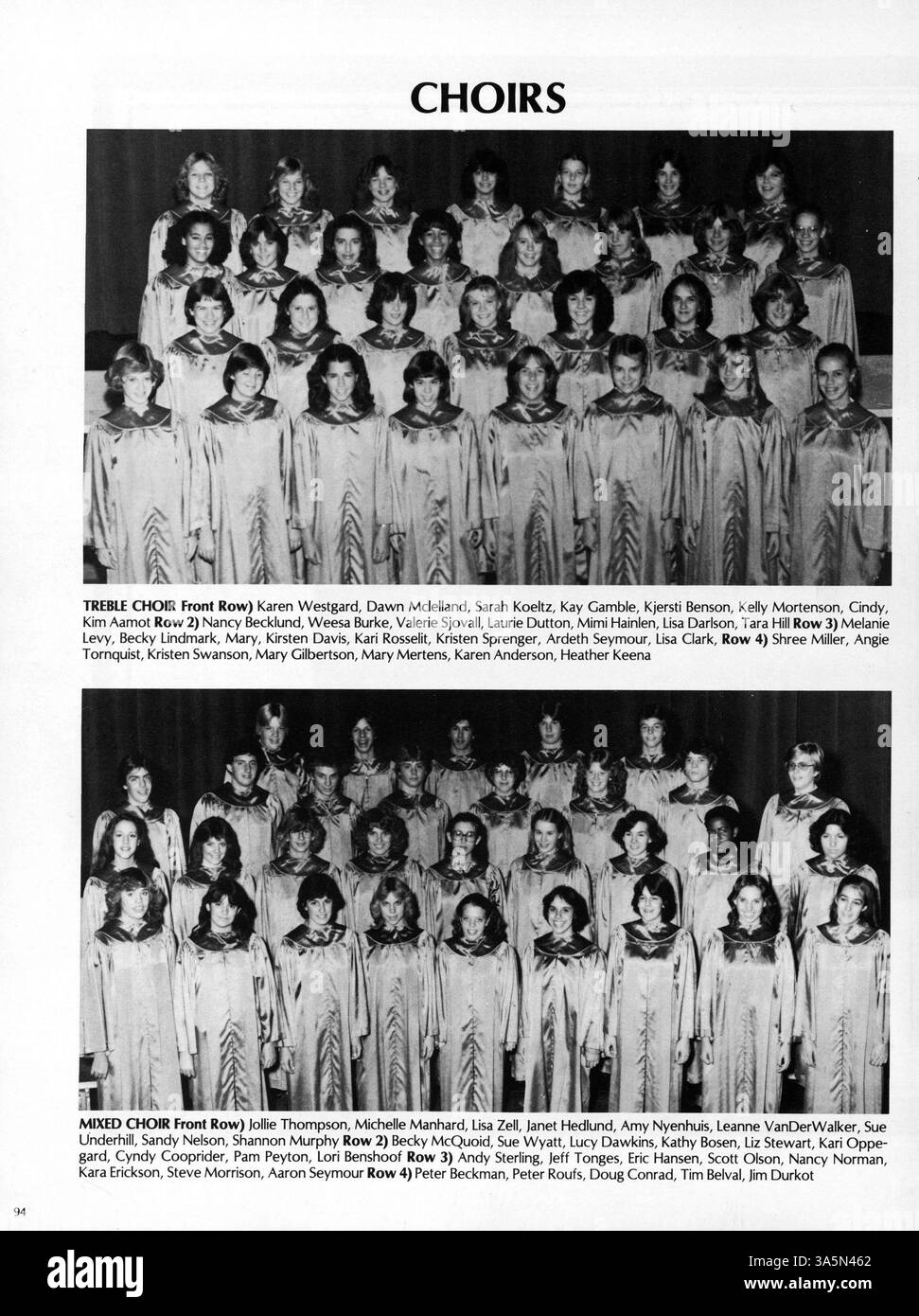 Minnehaha academys 1981 antler yearbook documents the 1980 1981 hi-res stock photography and ...