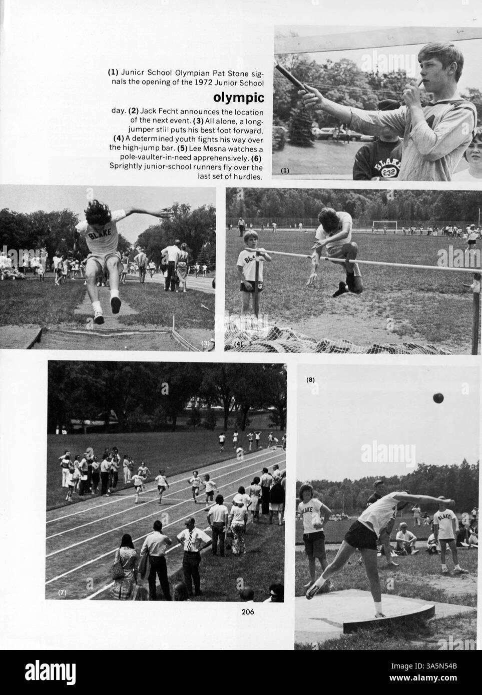 The 1972 Blake Yearbook, Callopan, covers student life, athletic events ...