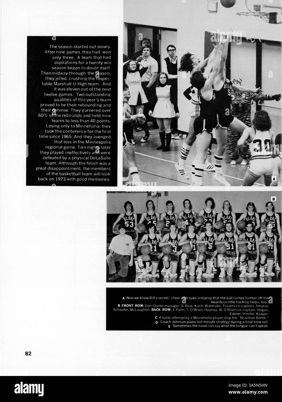Blake Yearbook 1973 highlights significant student achievements, clubs ...