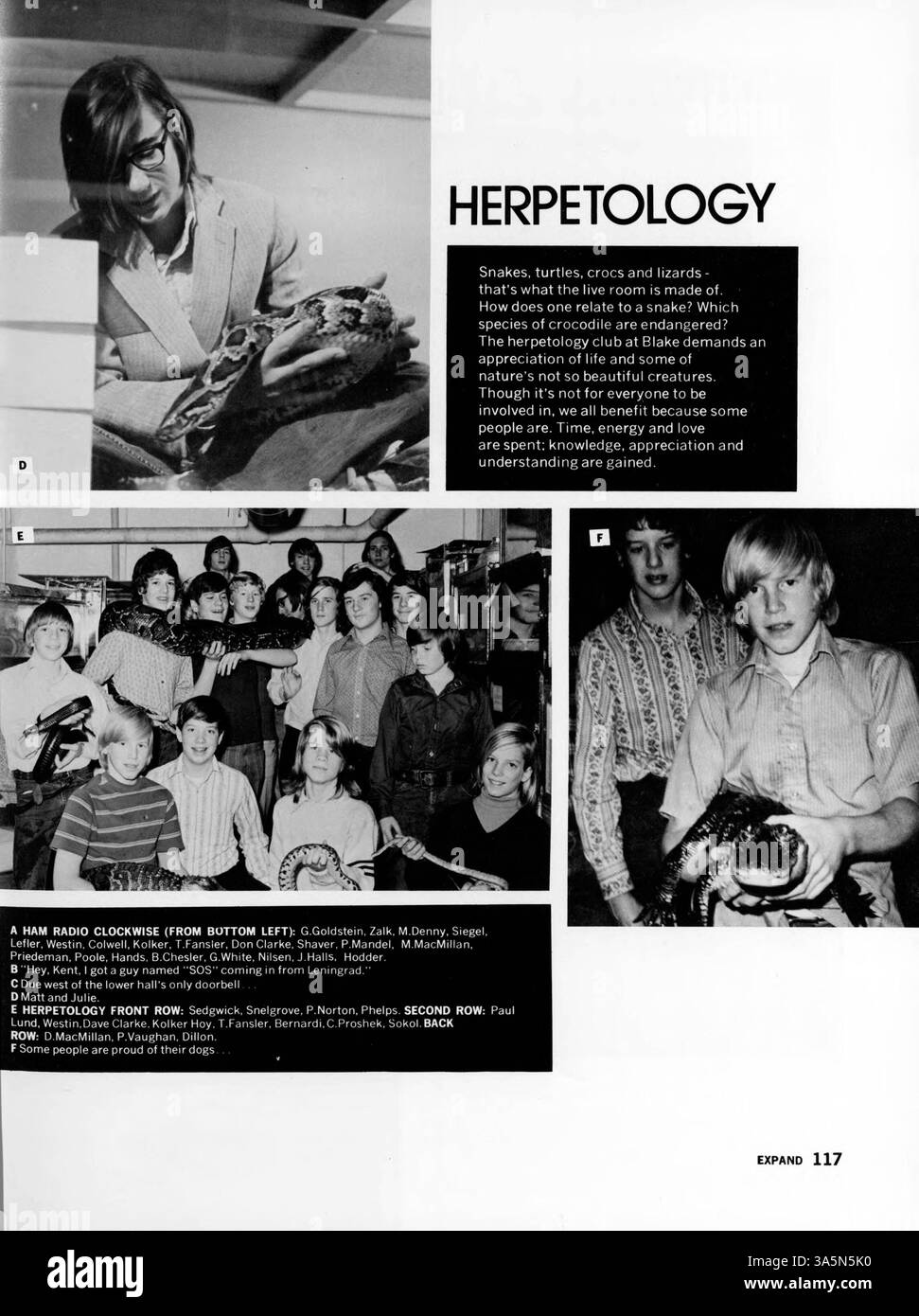 This 1973 yearbook from Blake School features documentation of students ...