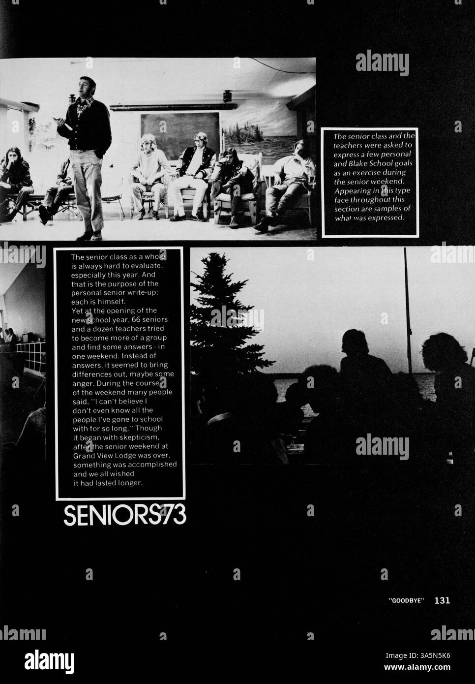 The 1973 Blake Yearbook features student and faculty profiles ...