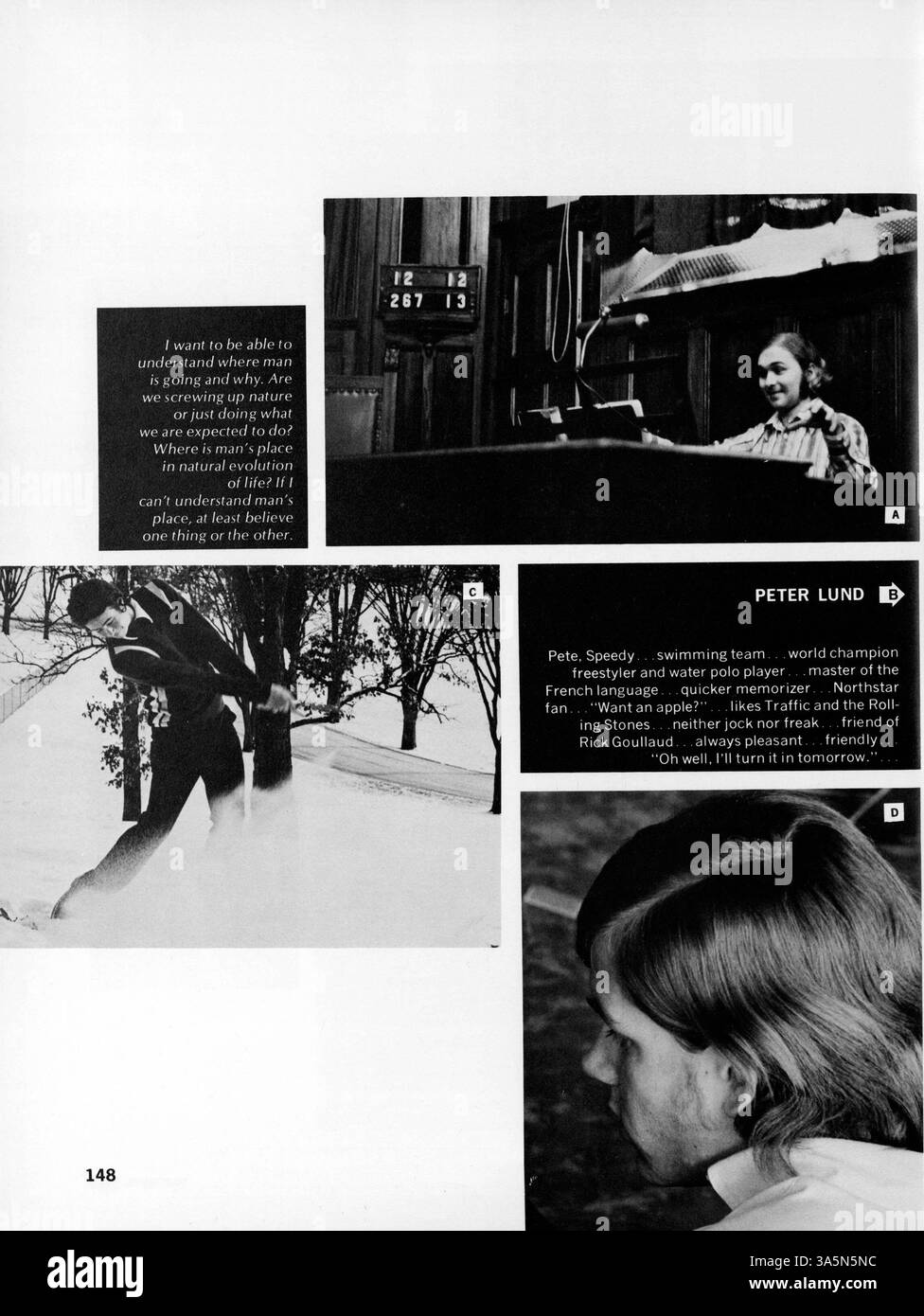 This yearbook from Blake School’s 1972-1973 academic year features ...