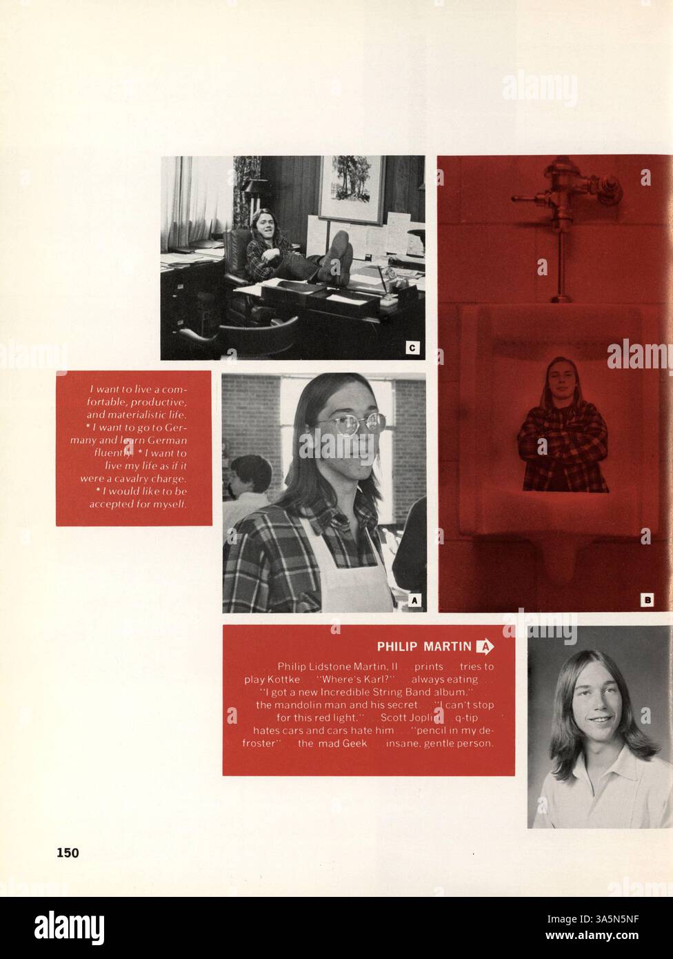 This high school yearbook from 1973, Callopan, includes documentation of Blake School’s students ...
