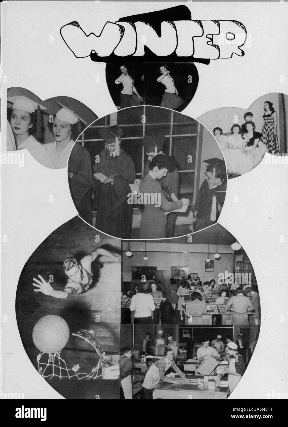 This high school yearbook documents the 1944 1945 academic year hi-res ...