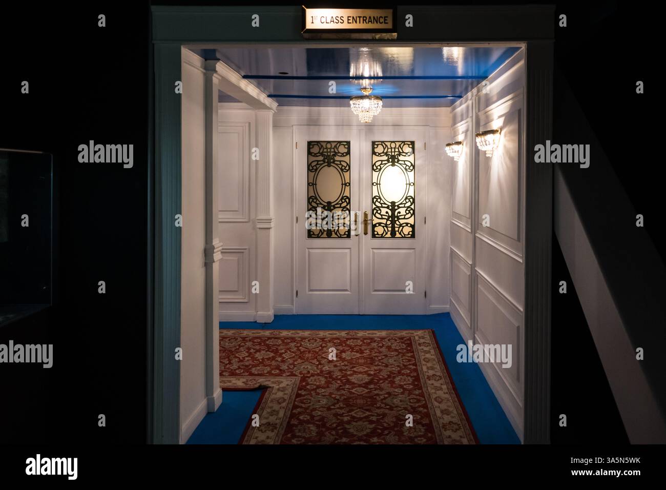 Seattle, USA. 23rd Mar 2025. Titanic the exhibition in the Maritime ...