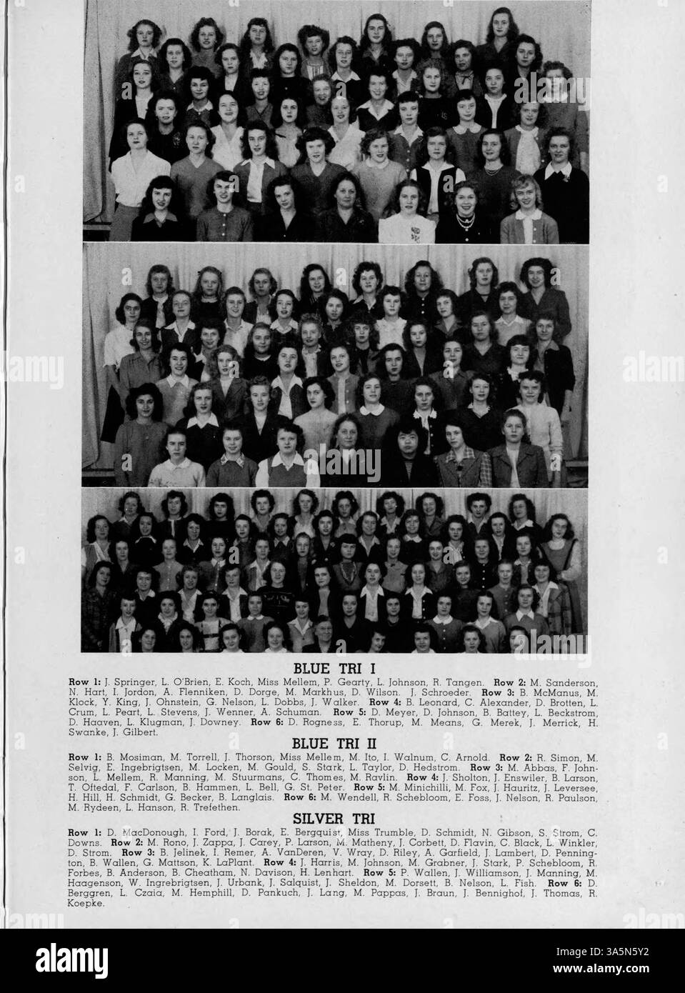 The 1944-1945 Cardinal yearbook offers a detailed look into student ...