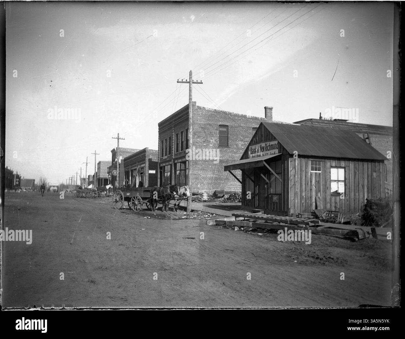 This photograph, taken two days after the 1899 fire and tornado in New ...