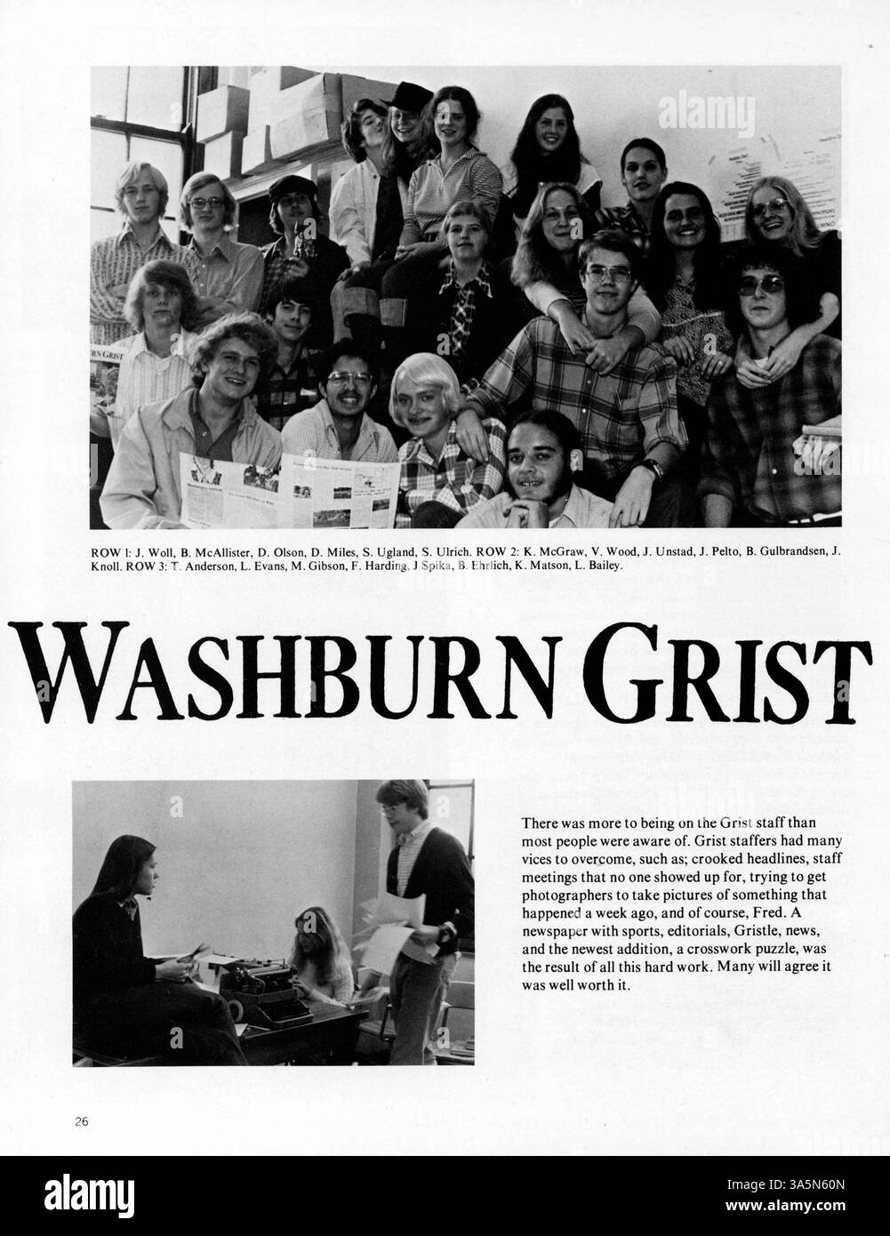This 1974 yearbook from Washburn High School highlights the accomplishments of students, faculty ...