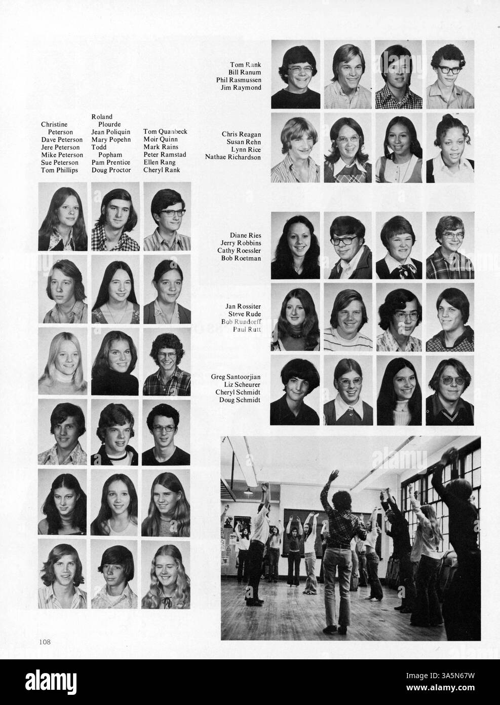 The 1974 Wahian Yearbook from Washburn High School captures the ...