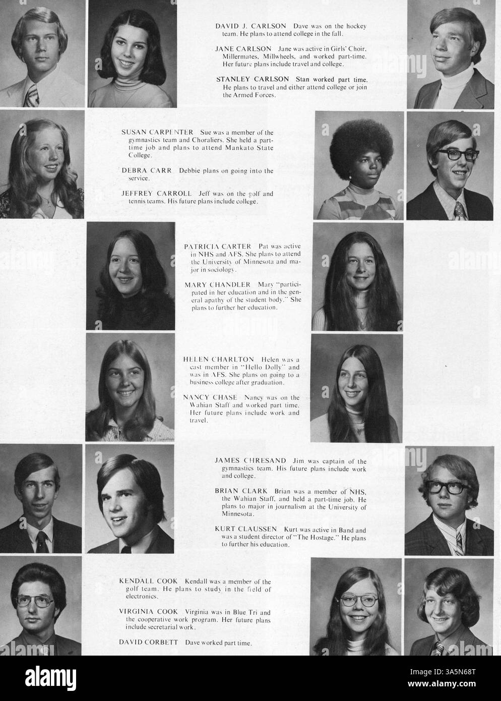 The Wahian '74 Yearbook from Washburn High School features student life ...