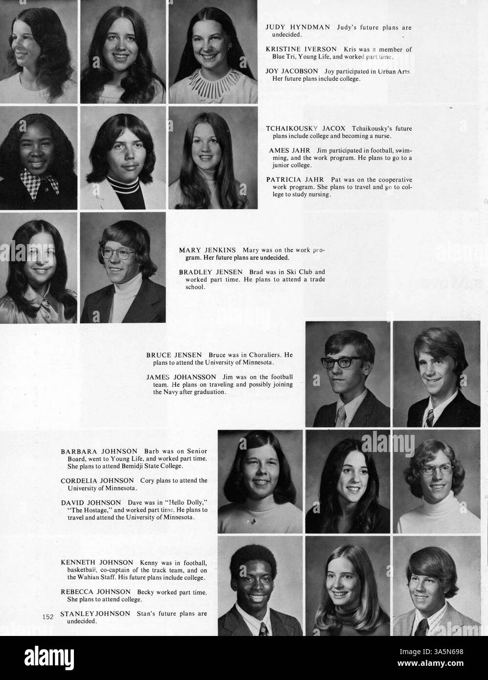 Documenting the school year of 1973 1974 at washburn high school hi-res stock photography and ...