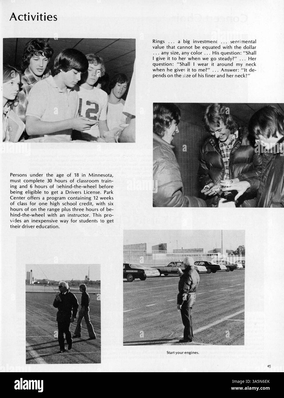 The 1976 Park Center High Yearbook, Pirate Vol. V, reflects the 1972-1973 school year ...