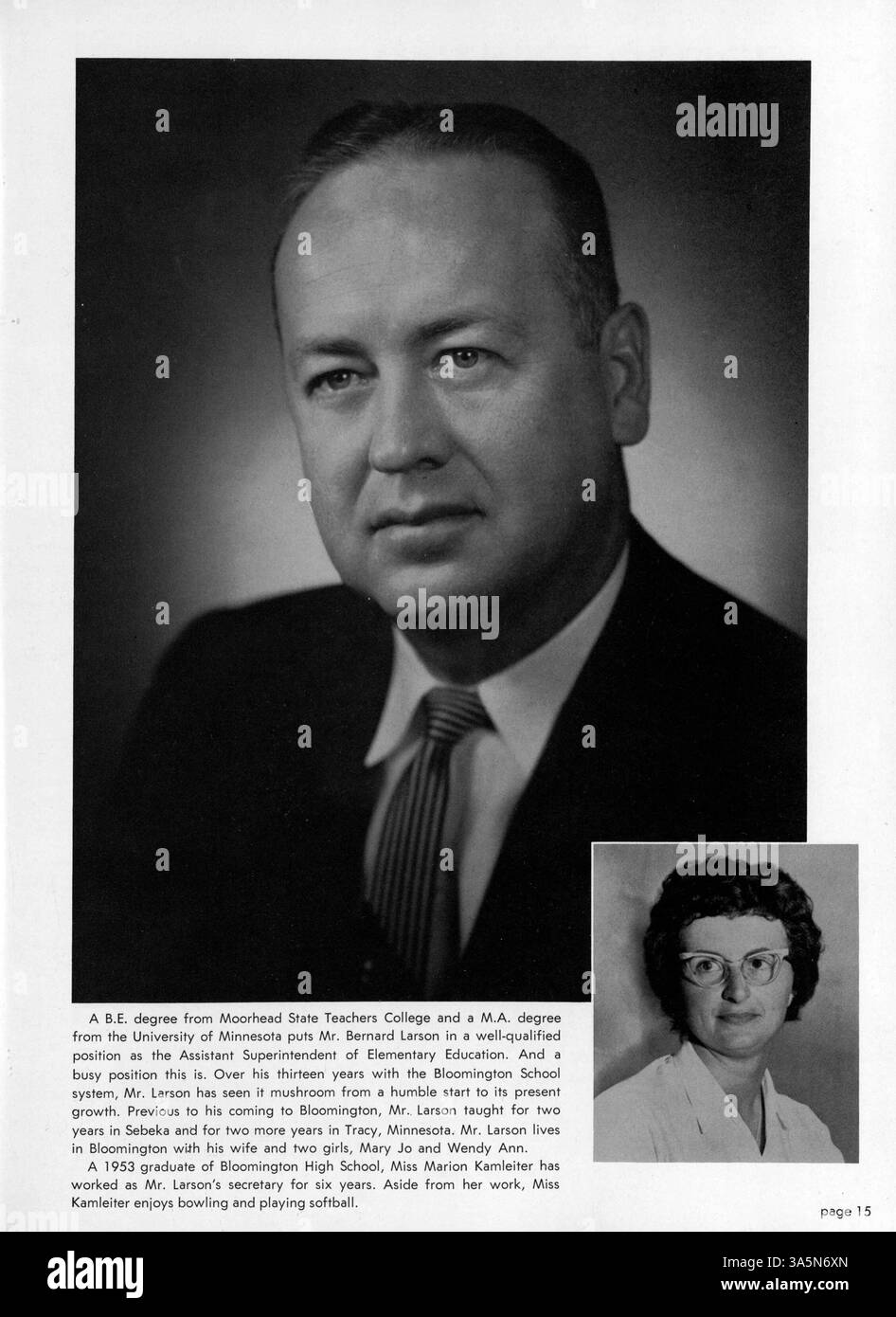 This 1960 Bloomington High School yearbook, Bear '60, documents the academic and extracurricular ...