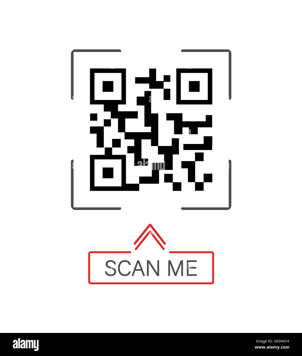 Scanning in flat style on white background. Flat vector infographic ...