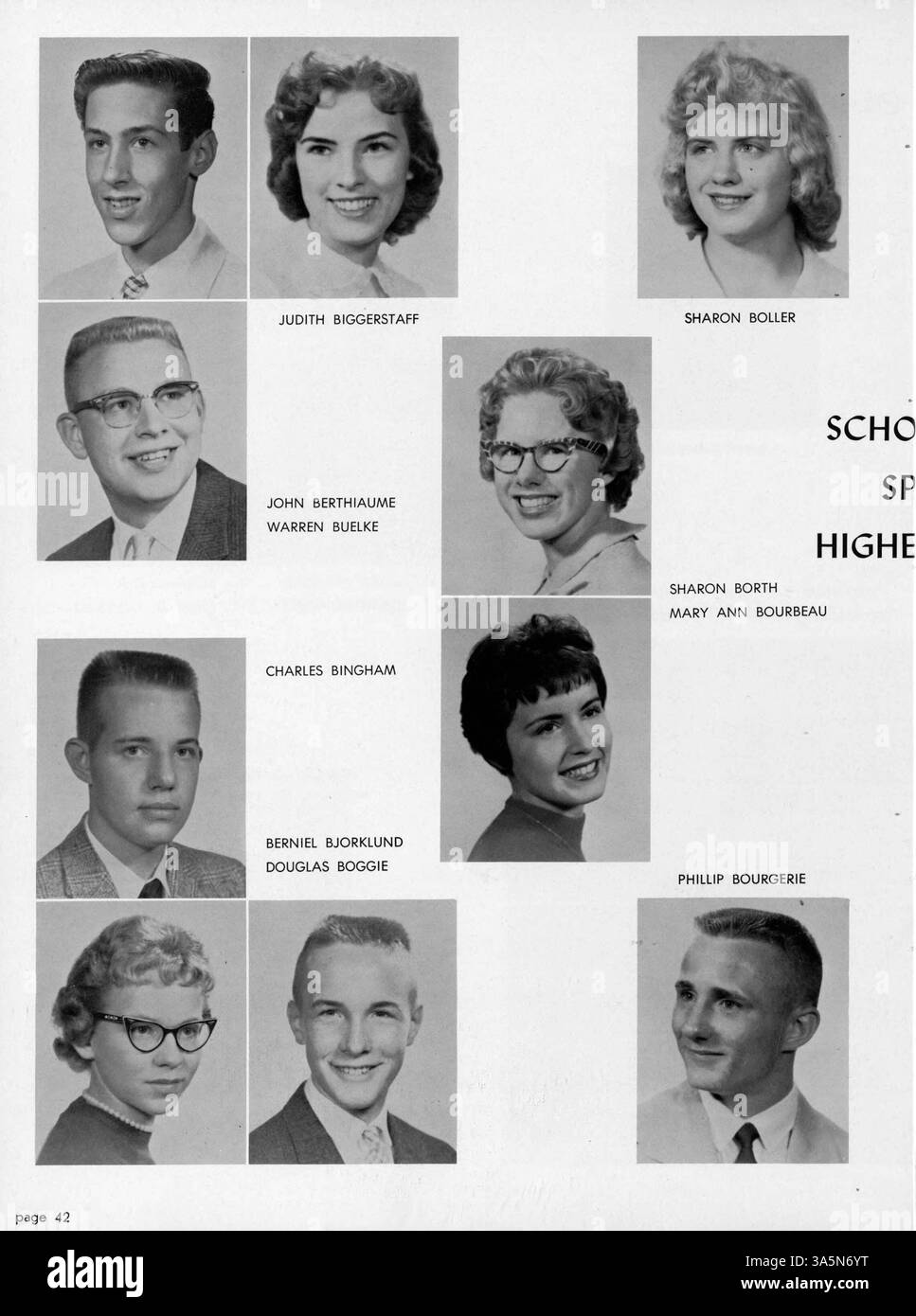 The 1960 Bear '60 yearbook from Bloomington High School offers a ...