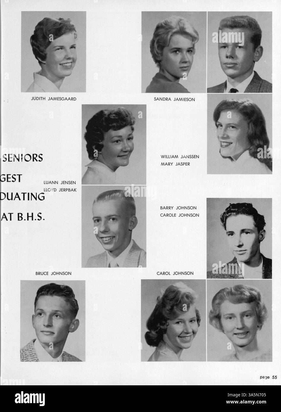 The 1960 Bear '60 yearbook from Bloomington High School captures the ...