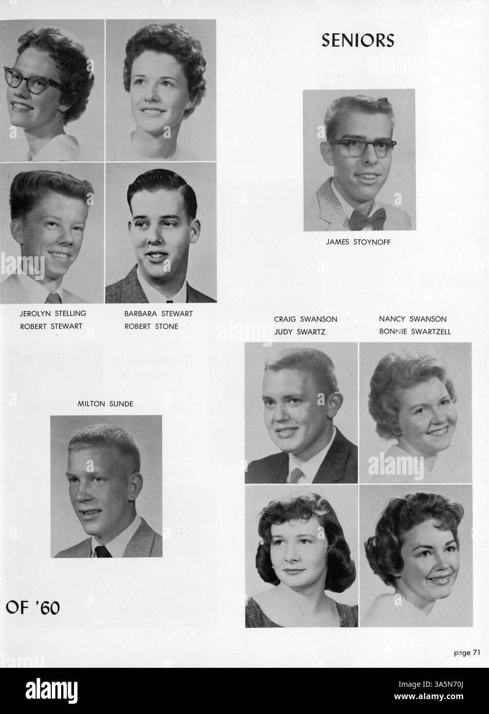 The 1960 yearbook, Bear '60, from Bloomington High School documents the ...
