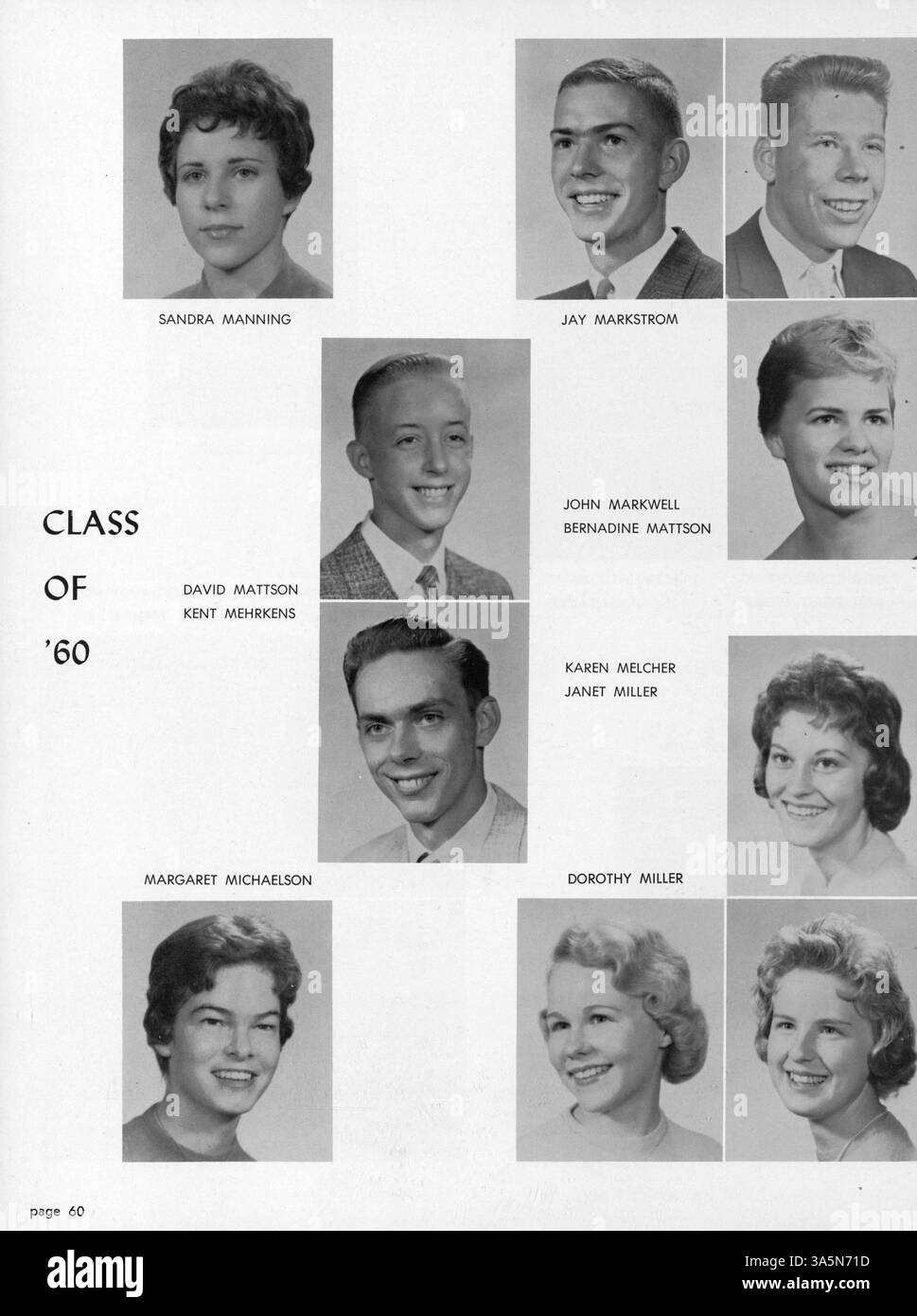 The 1960 Bloomington High School yearbook, Bear '60, provides an in ...