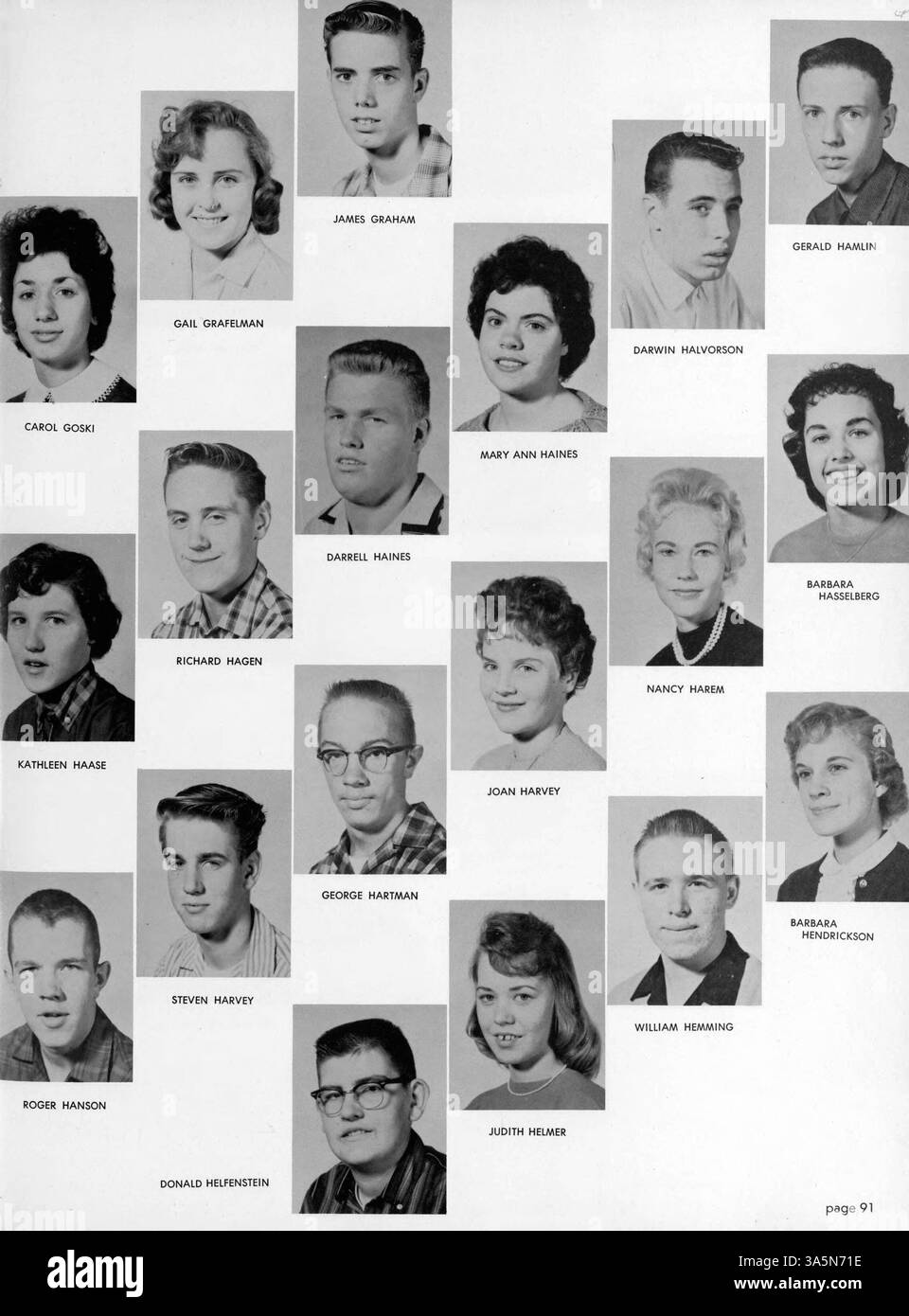 Bear '60, the 1960 Bloomington High School yearbook, records the ...