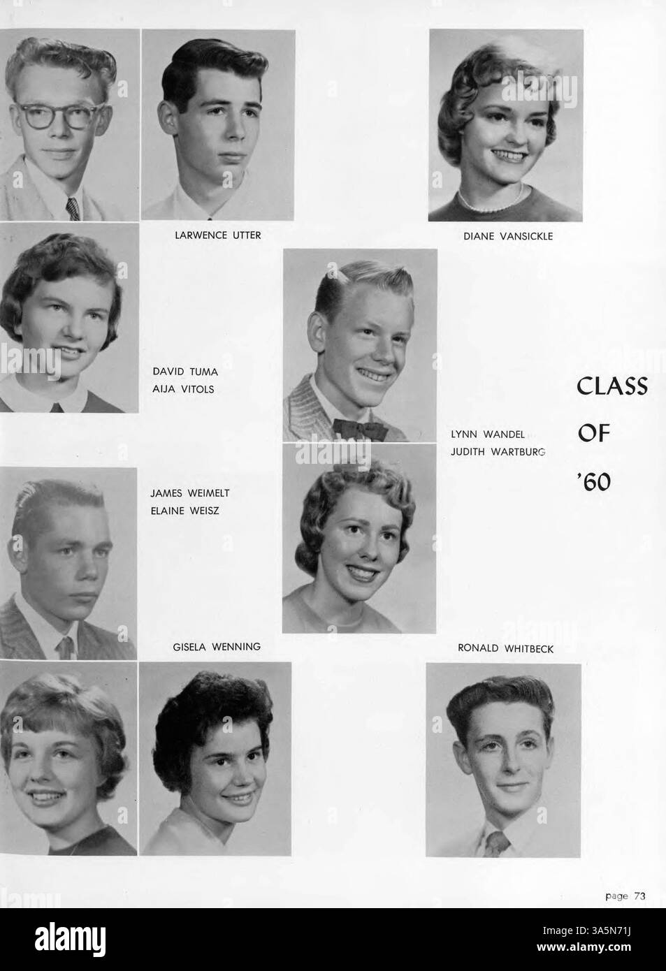 Documents key moments from the 1959 1960 school year hi-res stock photography and images - Alamy