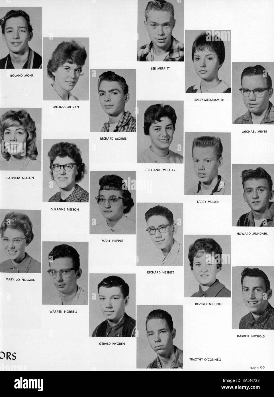 This yearbook from Bloomington High School showcases student portraits ...