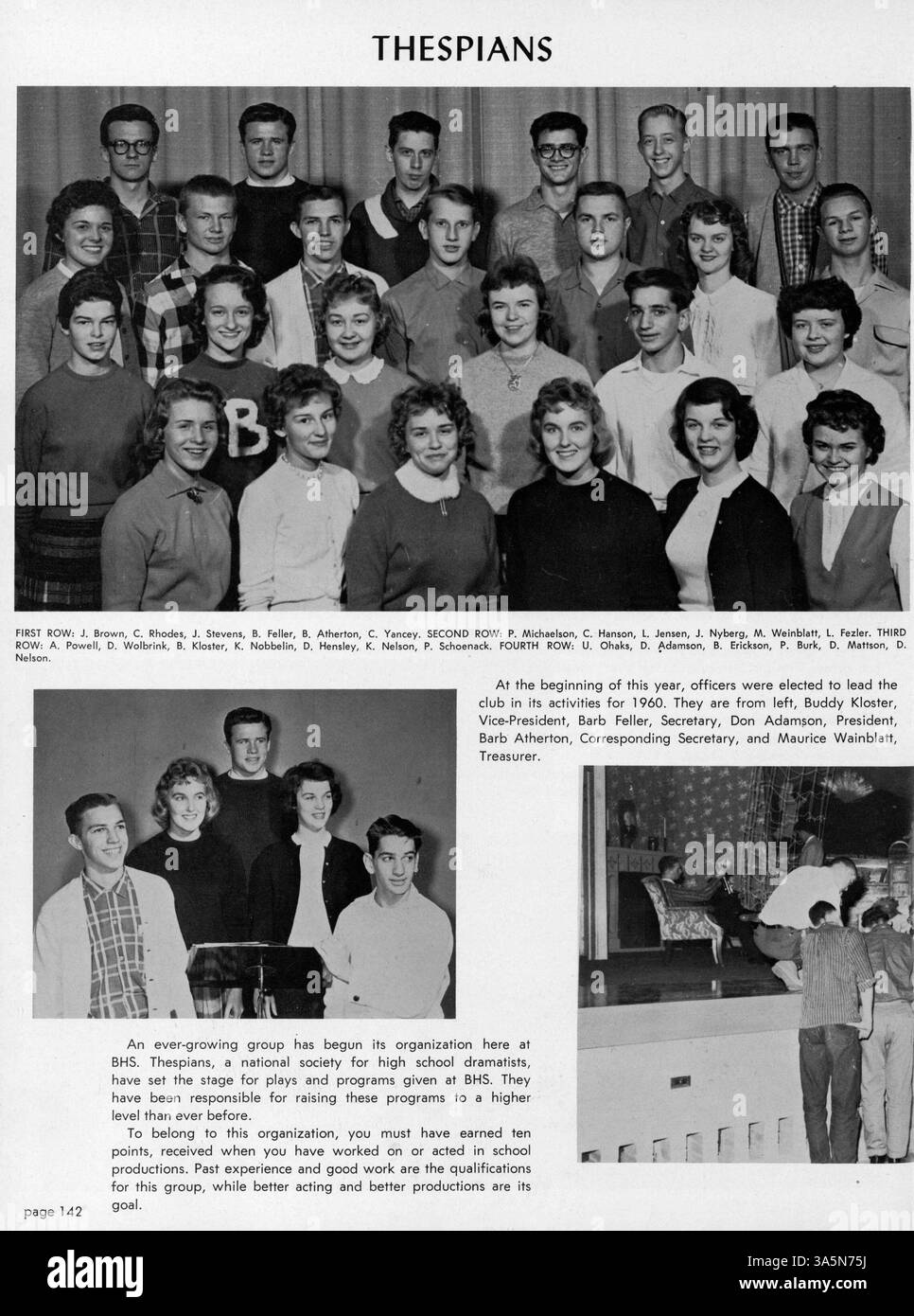 The 1960 Bear '60 yearbook from Bloomington High School provides a ...