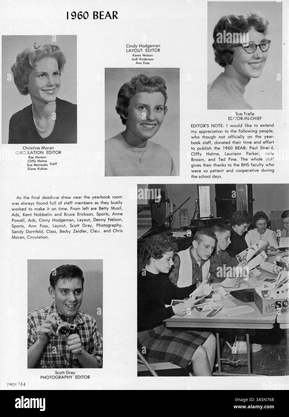 The Bear '60 yearbook from Bloomington High School showcases student ...