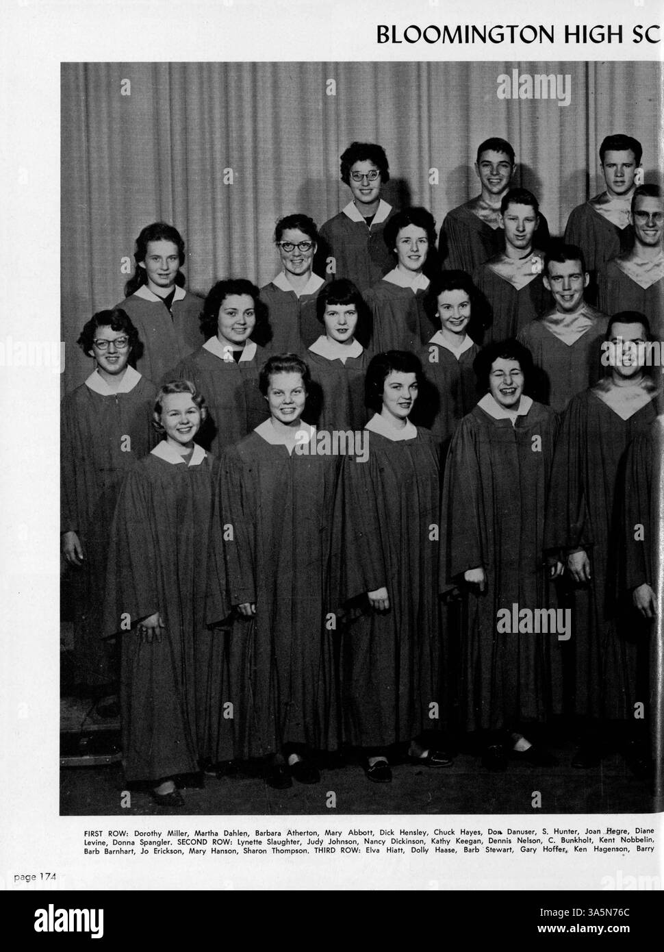 The Bear '60 yearbook from Bloomington High School chronicles the 1959 ...