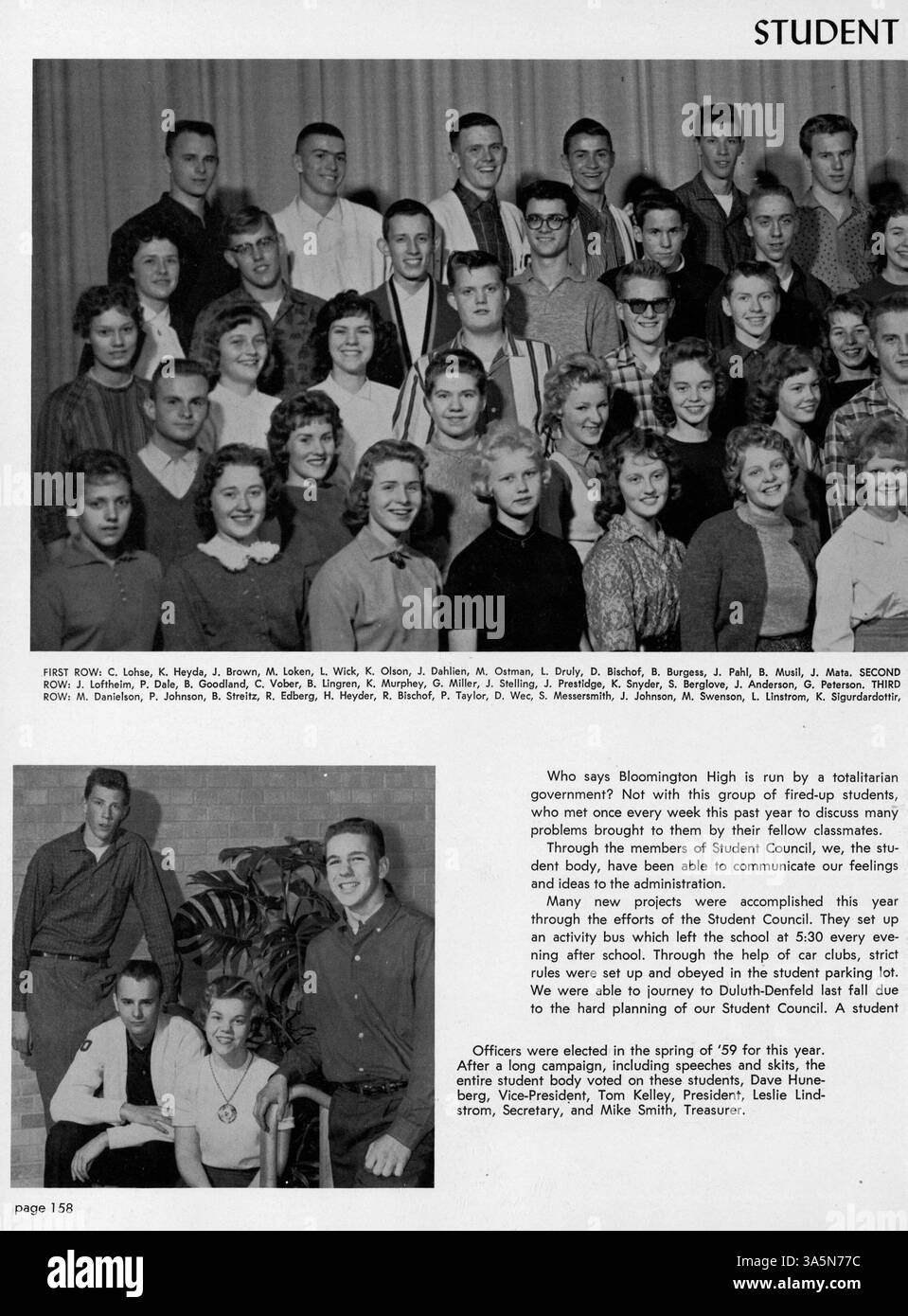 This edition of the Bear '60 yearbook from Bloomington High School ...