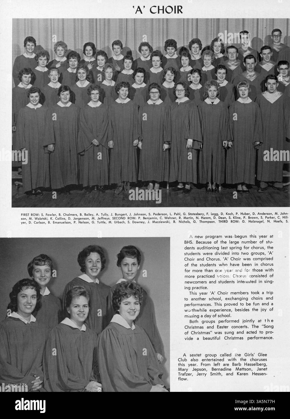 The 1960 edition of the Bear '60 yearbook from Bloomington High School ...