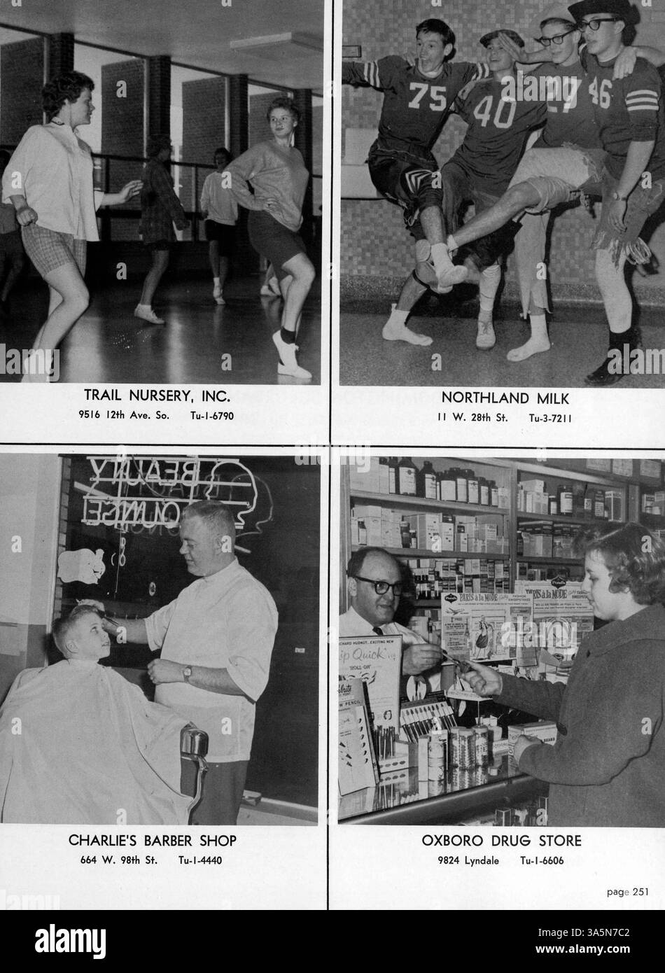 The 1960 Bloomington High Yearbook, Bear '60, records key moments from ...