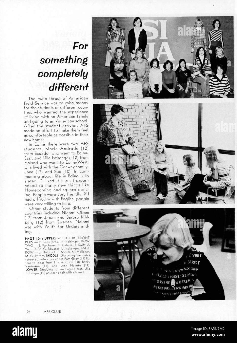 This yearbook documents the 1976 1977 school year at west high hi-res stock photography and ...