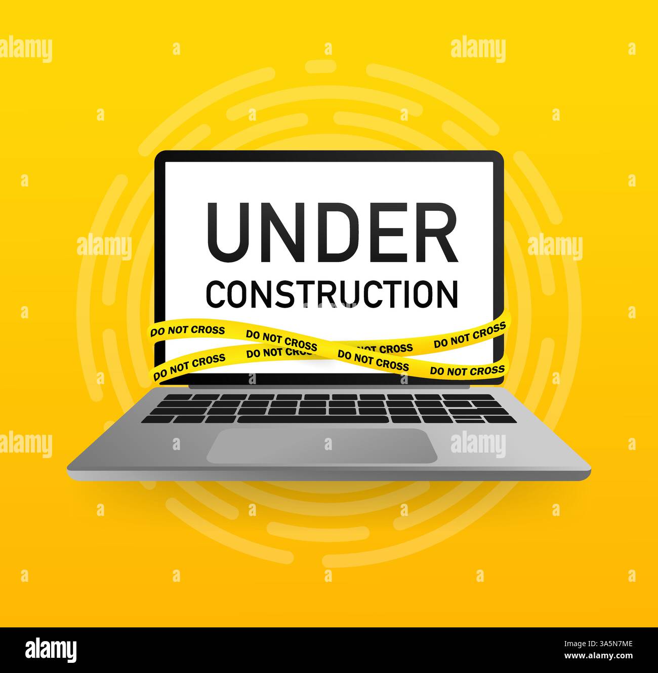 Website is under reconstruction. Website icon symbol. Warning icon ...