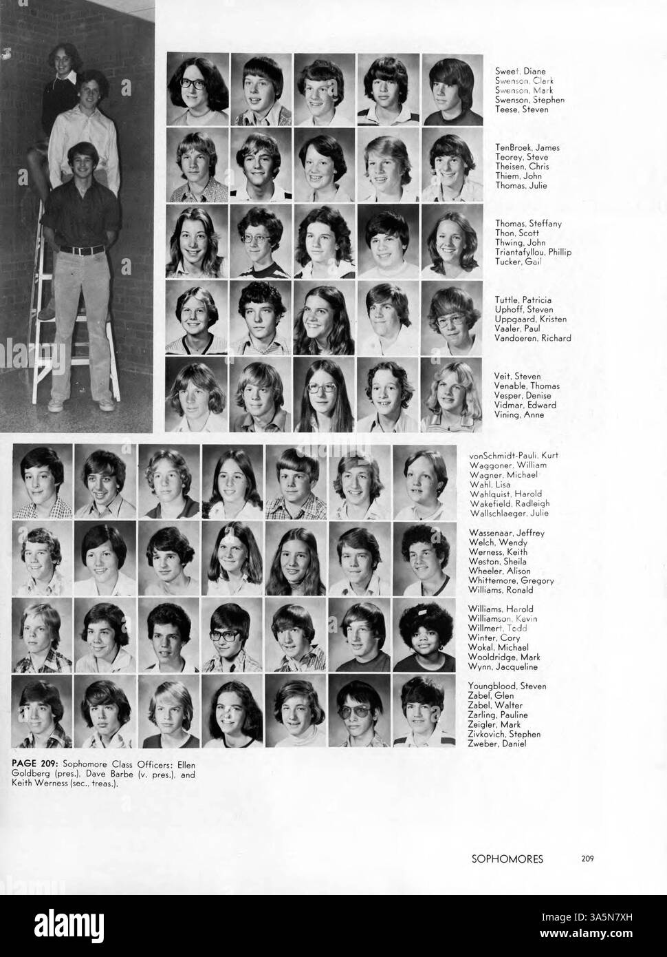 Edina west high schools yearbook for the 1976 1977 school year hi-res stock photography and ...