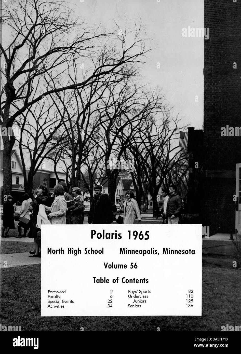 This 1965 edition of the North High Yearbook, Polaris, captures the ...