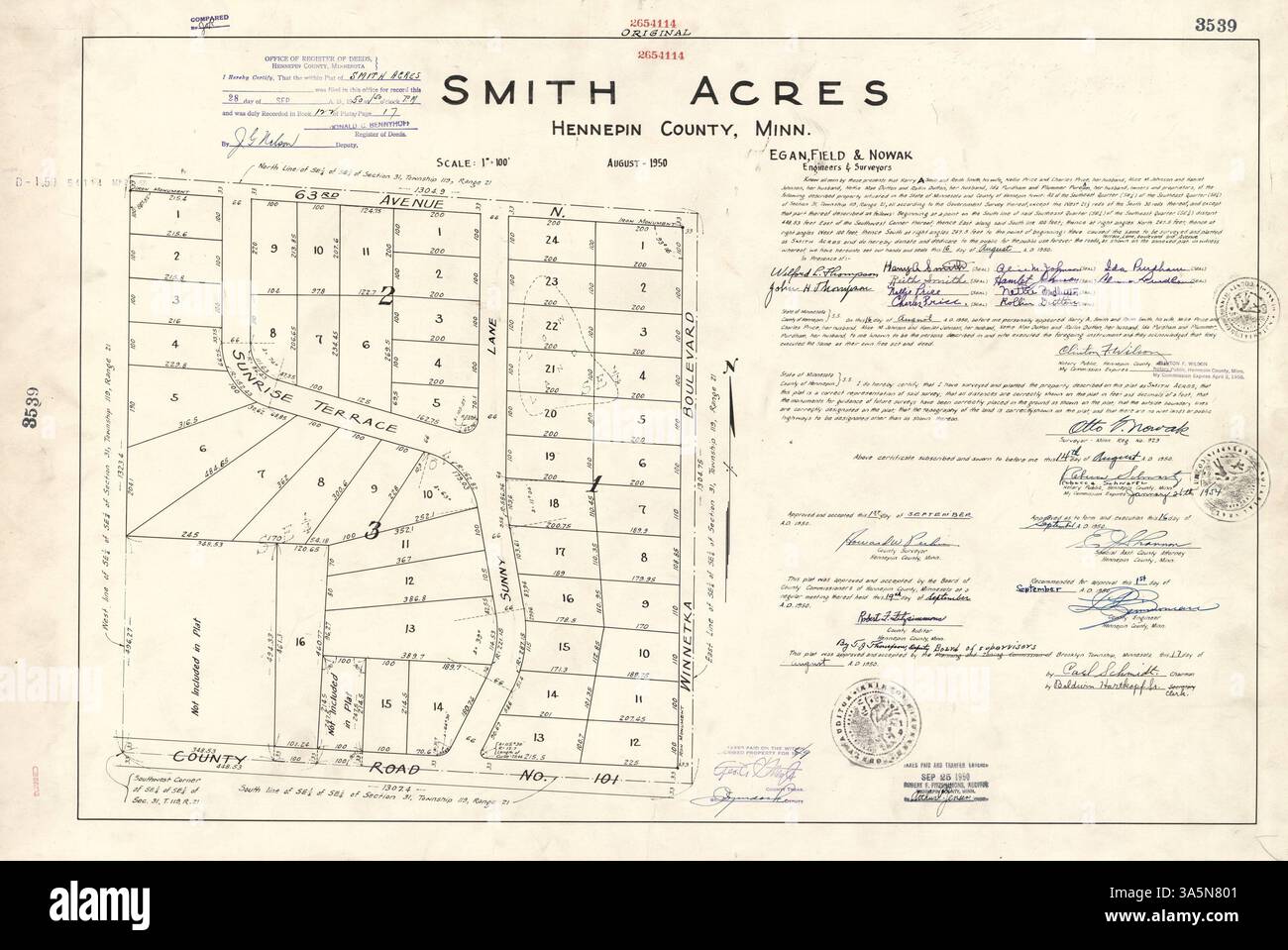 Smith Acres is featured in this archival image, documenting a ...
