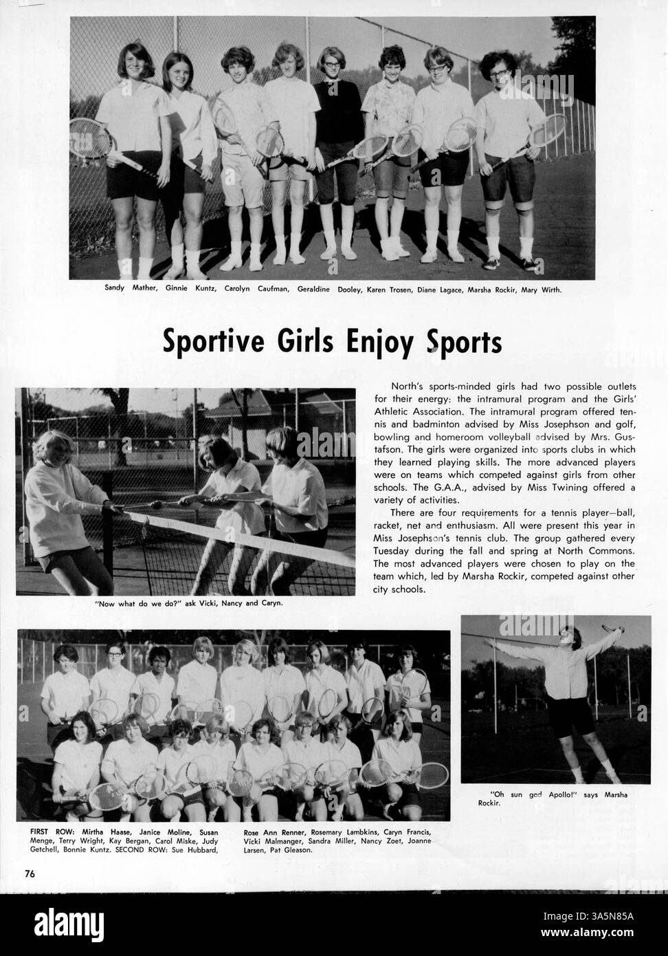 The 1965 polaris yearbook reflects the student activities hi-res stock ...