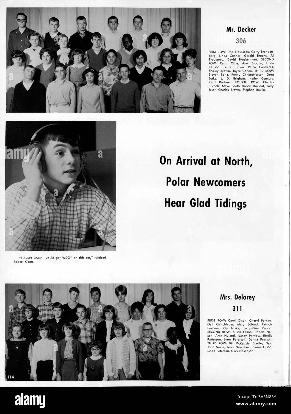 The 1965 North High Yearbook features highlights of the school year ...