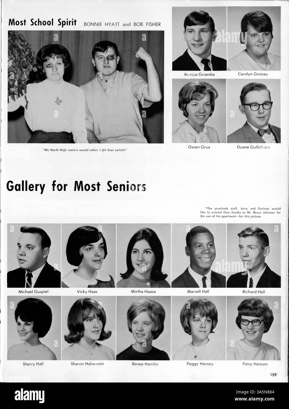 This 1965 yearbook from north high school highlights student life hi ...