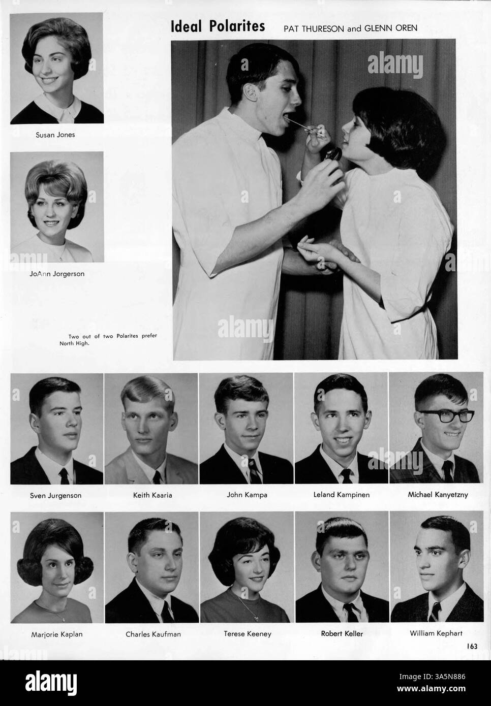 This 1965 Yearbook from North High School features the school's ...