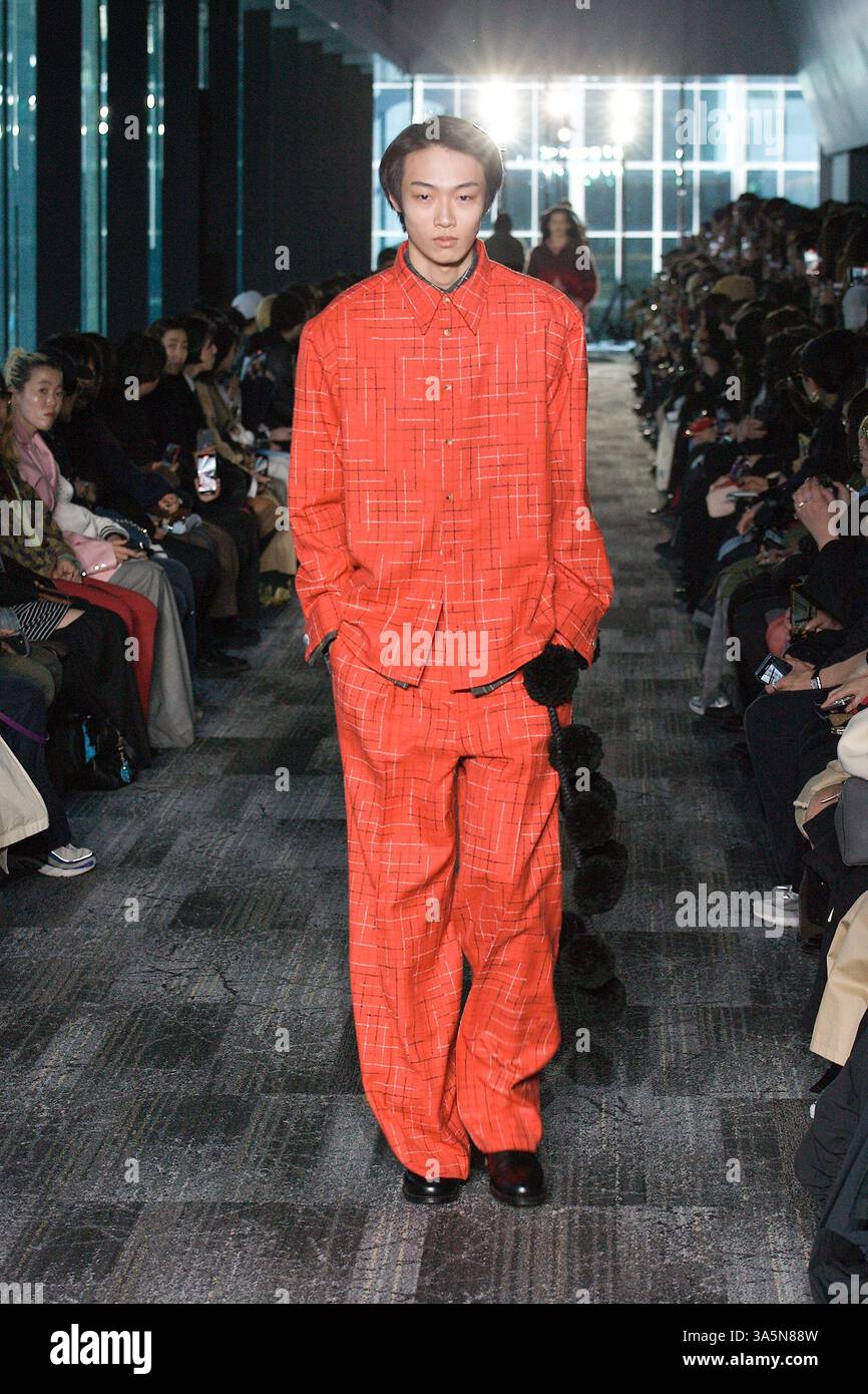 2025/03/20, Tokyo, a Model walks on the Runway at Toda Hall ...
