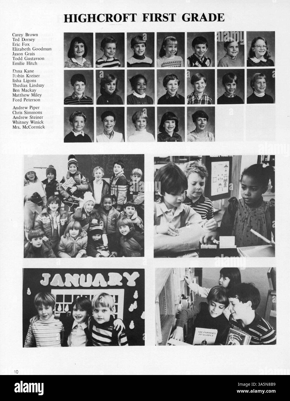 The 1985 blake lower school yearbook commemorates the events hi-res ...