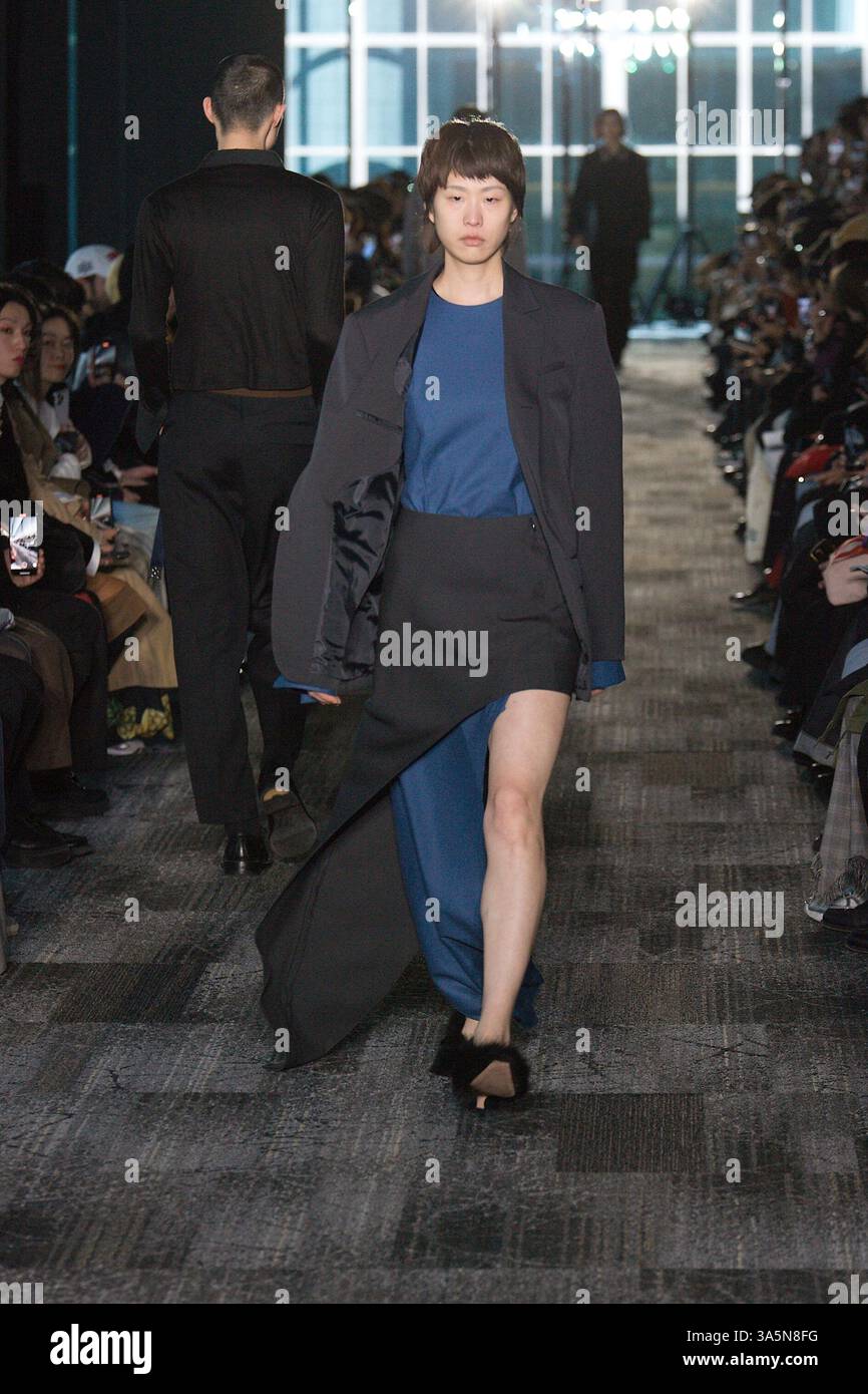 2025/03/20, Tokyo, a Model walks on the Runway at Toda Hall ...