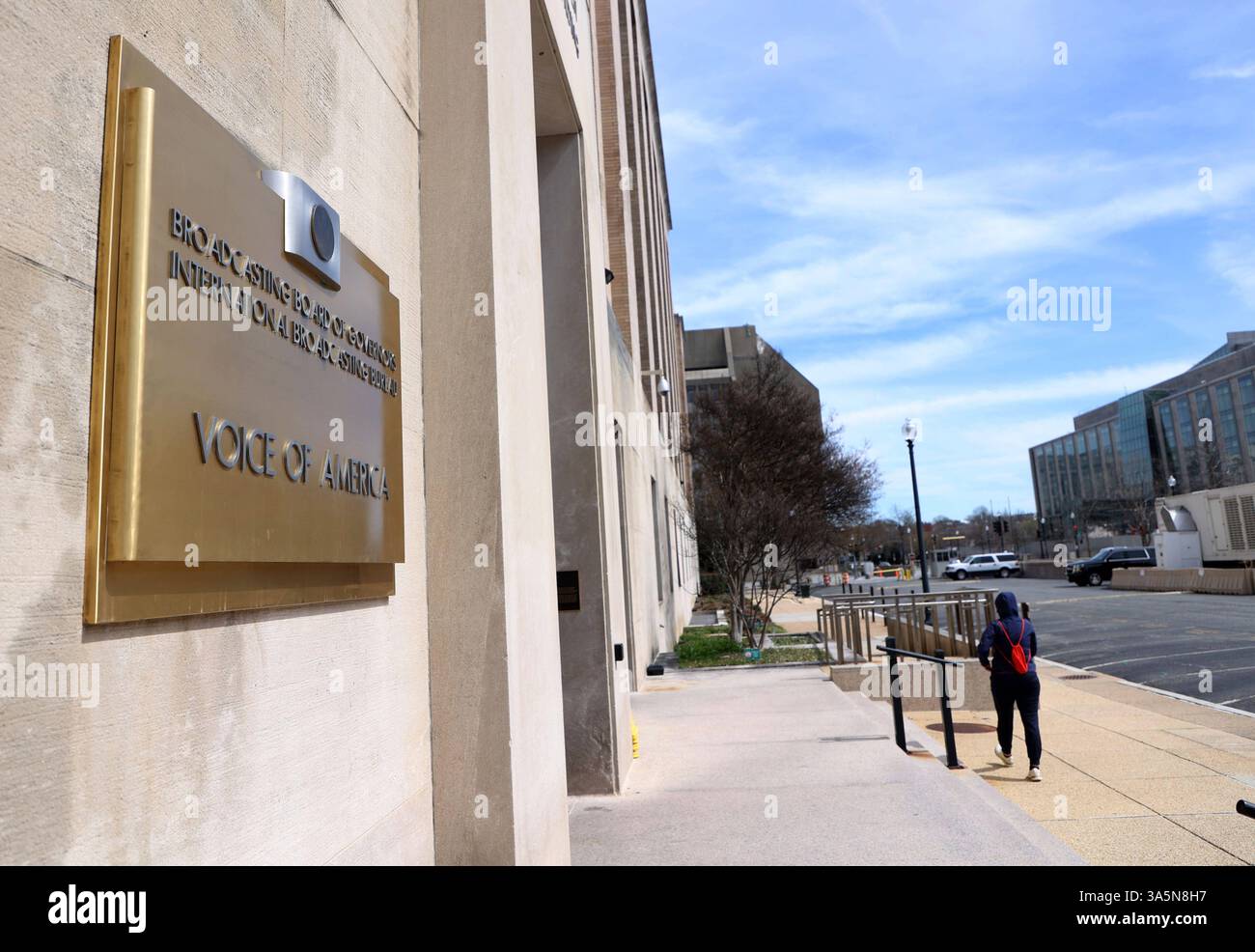 Voice of America VOA sign in Washington, District of Columbia, USA ...