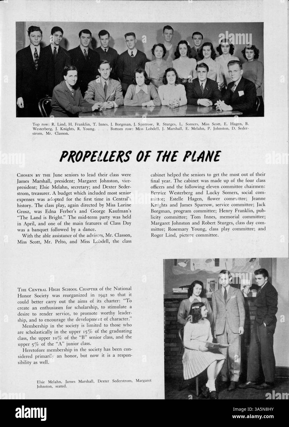 The 1942 'Centralian' yearbook from Central High School highlights the ...